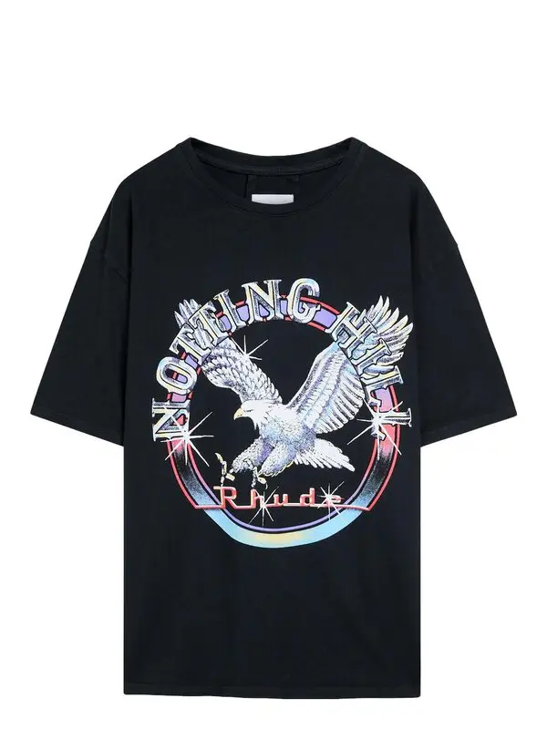 Rhude Notting Hill Cotton T-shirt - Black