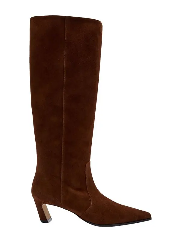 STUART WEITZMAN Stassie 60 Suede Knee-high Boots - Brown
