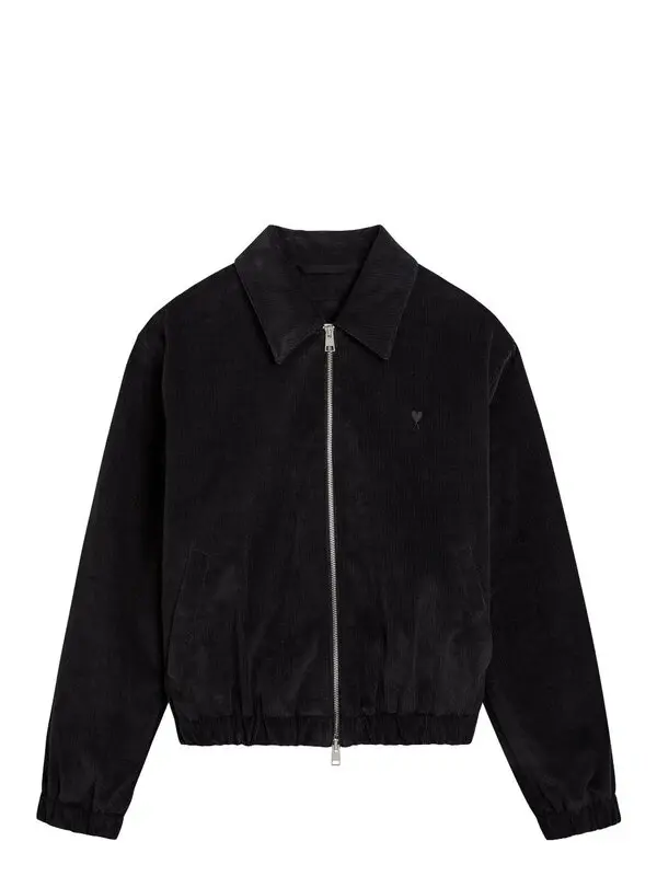Ami Quilted Corduroy Jacket - Anthracite
