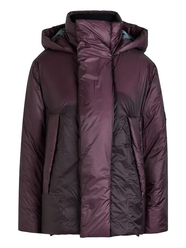 Rains Torna Hooded Padded Jacket - Burgundy