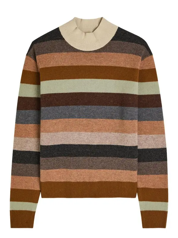 Tory Burch Striped Wool Top - Multicoloured