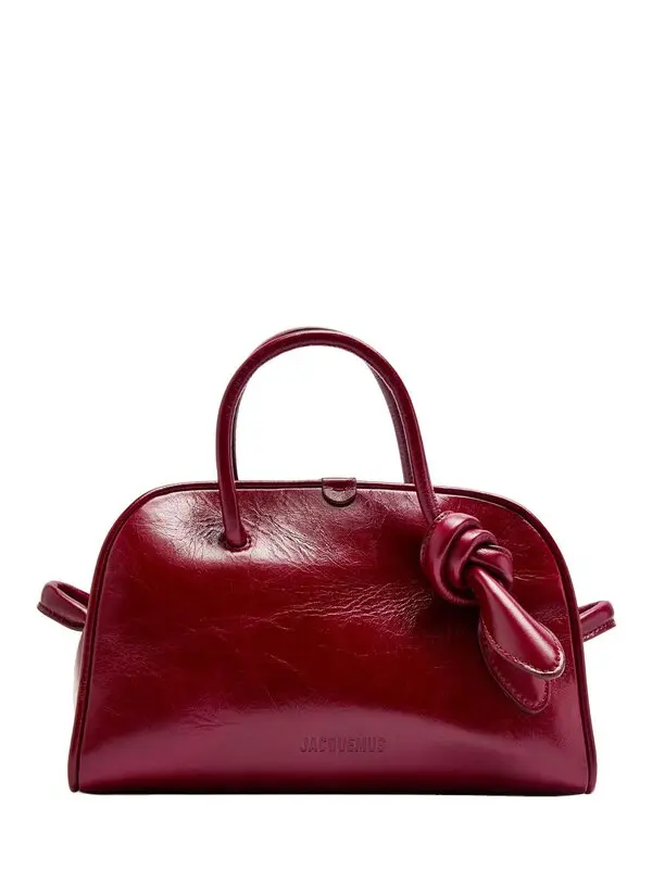Jacquemus Le Petit Turismo Top Handle Bag - Burgundy