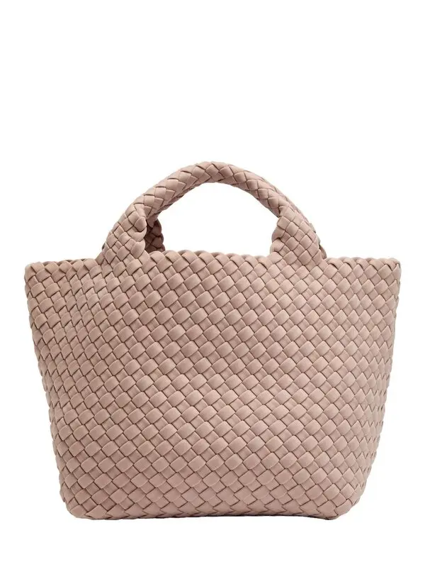 NAGHEDI St Barths Small Woven Top Handle Bag - Light Pink