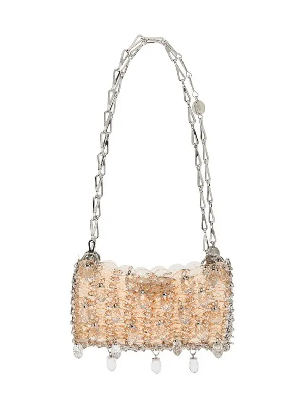 Rabanne 1969 Nano Crystal-embellished Shoulder Bag - Pink