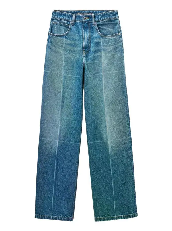 Alexander Wang Faded Straight Jeans - Blue