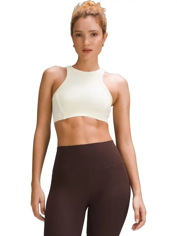 Lululemon Ribbed Nulu High-neck Yoga Bra - Sundance