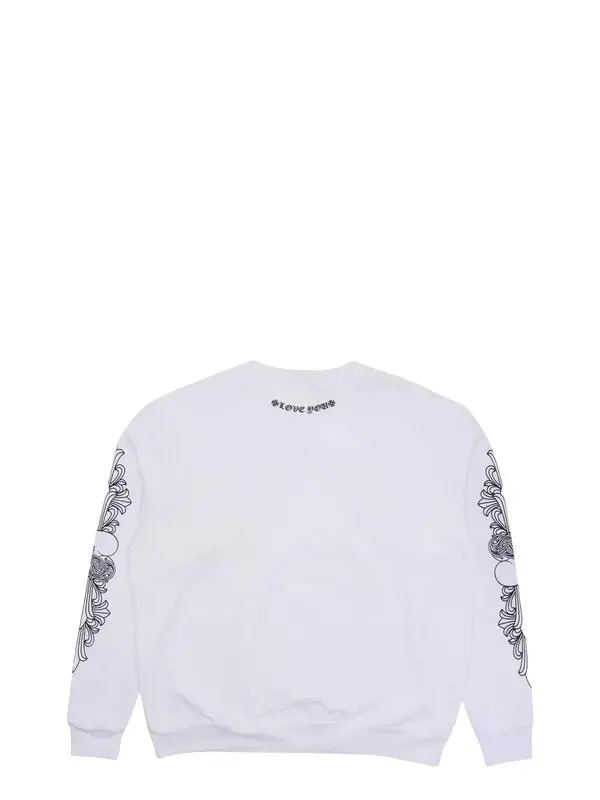 Chrome Hearts Floral-print Crew-neck Sweatshirt - White