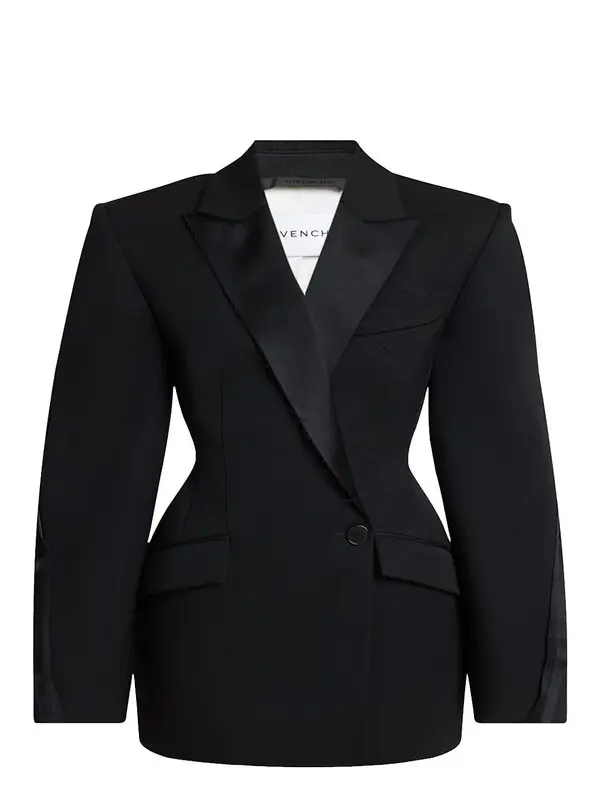 Givenchy Cocoon Mini Blazer Dress - Black