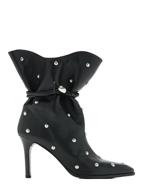Isabel Marant Lolya Studded Leather Boots - Black