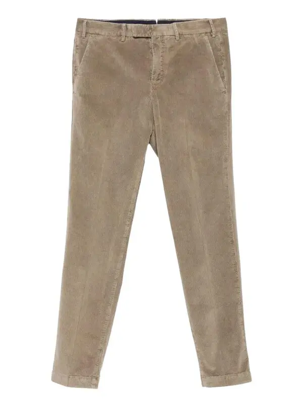 PT TORINO Master Corduroy Slim-fit Trousers - Beige