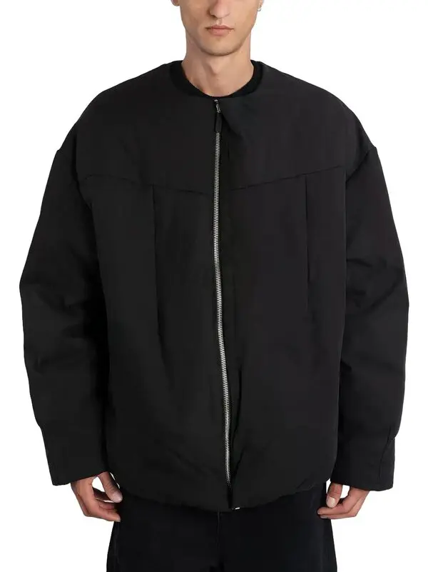 ENTIRE STUDIOS Collarless Padded Jacket - Black