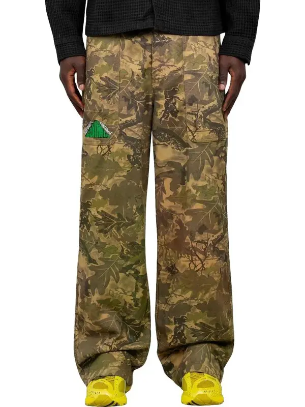 BRAIN DEAD Camouflage-print Cargo Pants - Brown