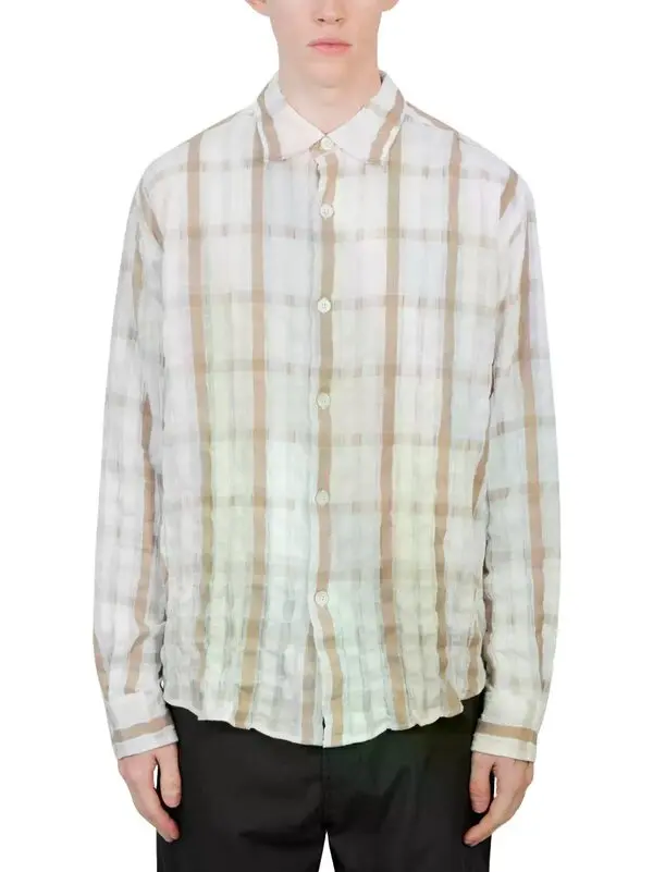 VOUS DÉCIDEZ Checked Shirt - White
