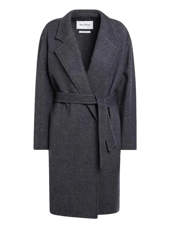 Max Mara Virgin Wool Bathrobe Coat - Blue