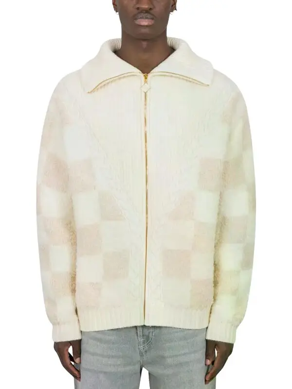 Casablanca Cable-knit Cardigan - White