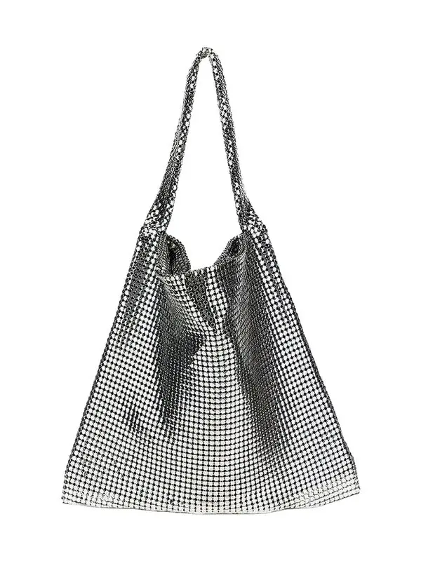 Rabanne Pixel Tote Bag - Silver