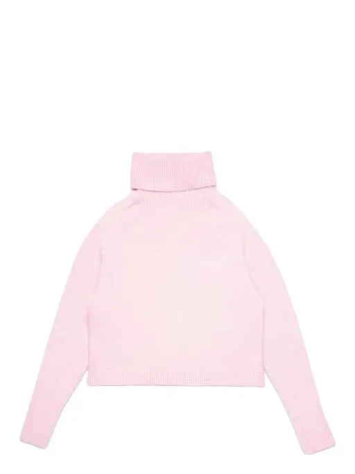 Deluc Pugliese Crop Turtleneck Sweater - Pink
