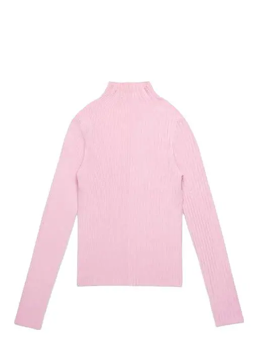 Deluc Funnel Neck Sweater - Pink