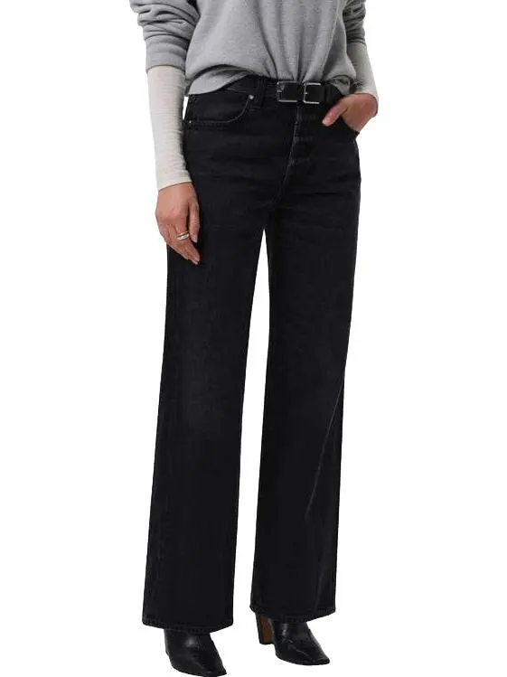 Citizens Of Humanity Annina Straight Leg Jeans - Raine Washed Black