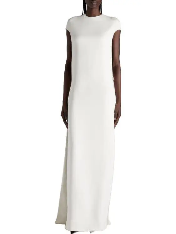 TOM FORD Stretch Silk Georgette Gown - Chalk