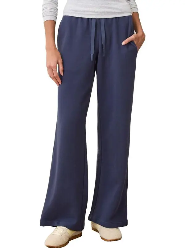 Marine Layer Cloud 9 Wide Leg Sweatpants - Navy