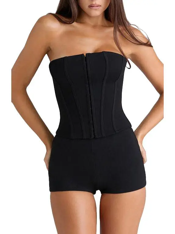 House Of Cb Strapless Corset - Black
