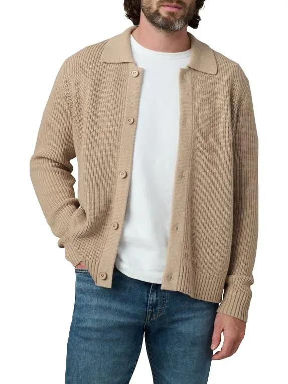 JOE'S Cassian Full Button Cardigan - Camel