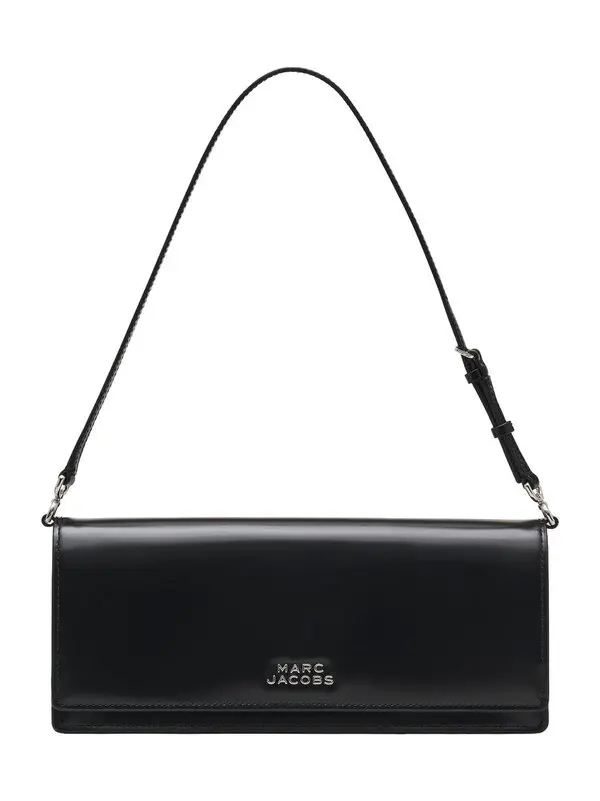 Marc Jacobs The Mirror Leather Shoulder Bag - Black