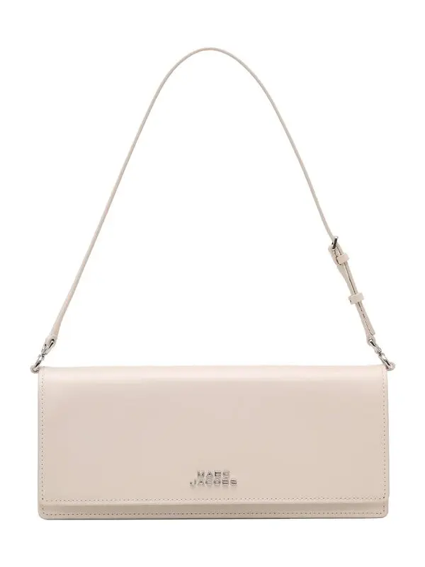 Marc Jacobs The Mirror Leather Shoulder Bag - Cotton White