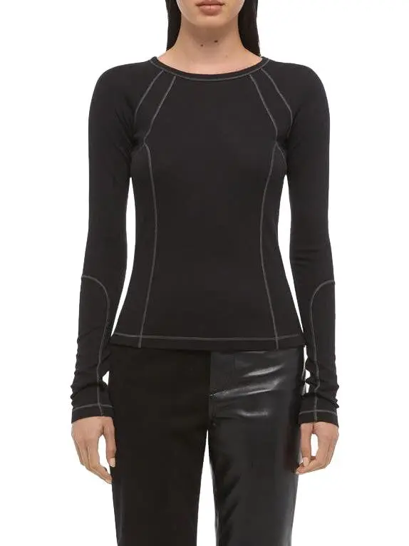 Helmut Lang Bmx Raglan Top - Black