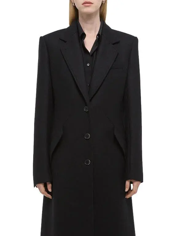 Helmut Lang Apex Sculpted Coat - Black