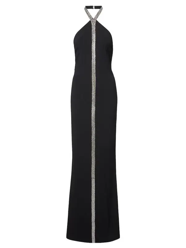 TALLER MARMO Acropoli Swarovski®-embellished Gown - Black