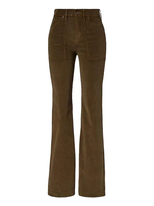 Veronica Beard High-rise Wide-leg Corduroy Pants - Brown