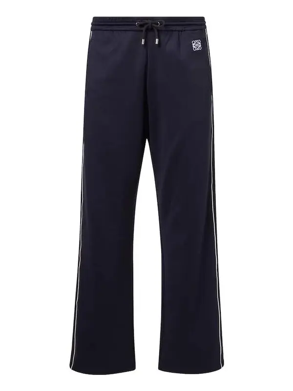 Loewe Anagram Jersey Track Pants - Blue