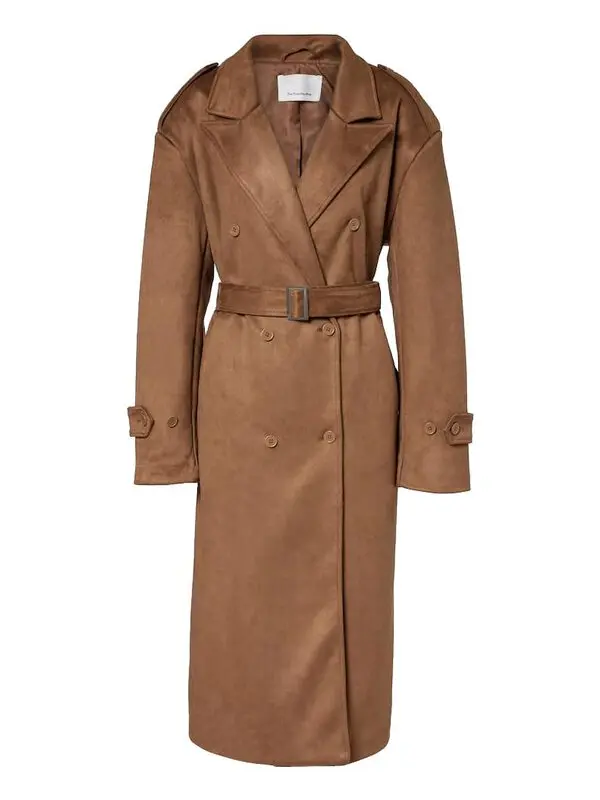 THE FRANKIE SHOP Pembroke Trench Coat - Brown