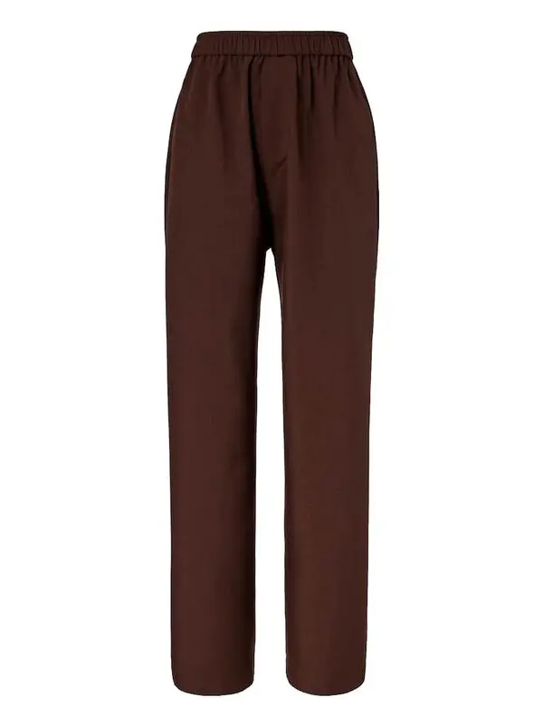 THE FRANKIE SHOP Baxter Wide-leg Trousers - Brown