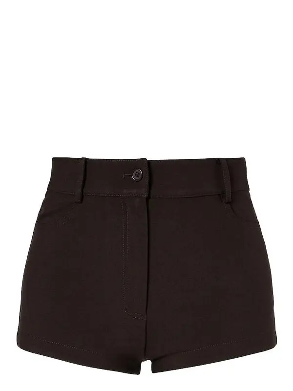 THE FRANKIE SHOP Leon High-rise Shorts - Brown