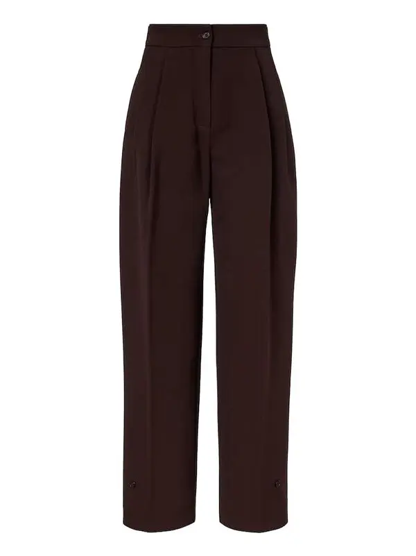 THE FRANKIE SHOP Doyer Wide-leg Trousers - Brown