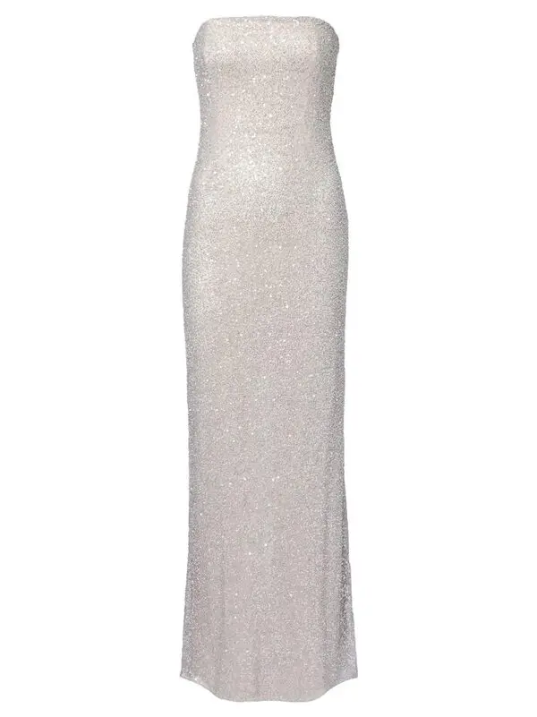 Simkhai Xyla Sequined Gown - Silver