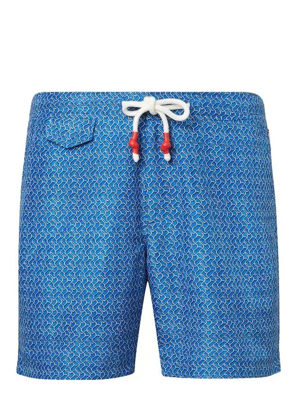 Orlebar Brown Standard Printed Swim Trunks - Blue