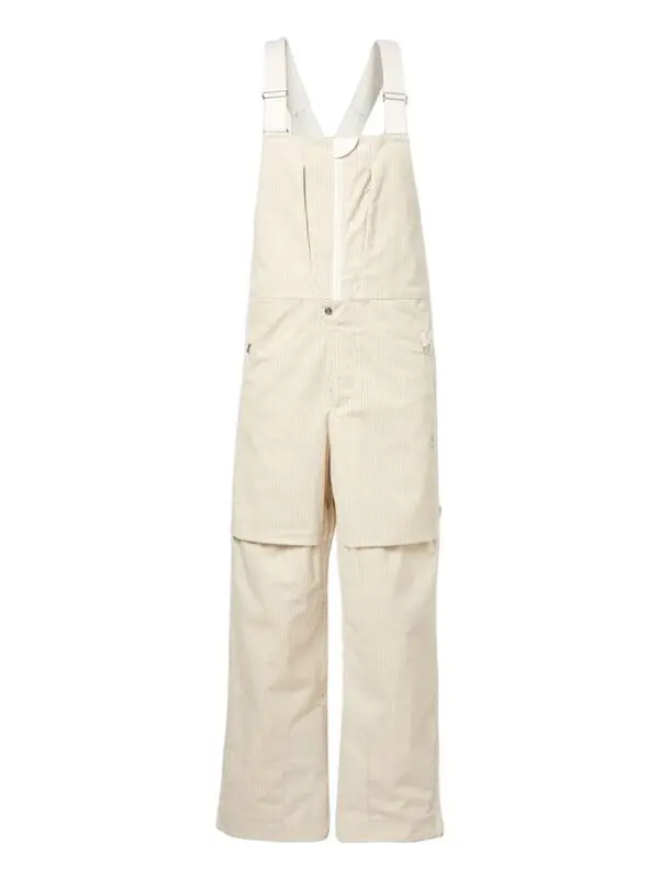 Brunello Cucinelli Cotton Corduroy Ski Salopettes - Beige