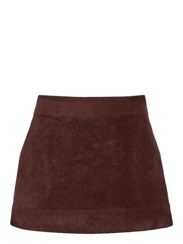 Dorothee Schumacher Wool-cashmere Blend Miniskirt - Brown