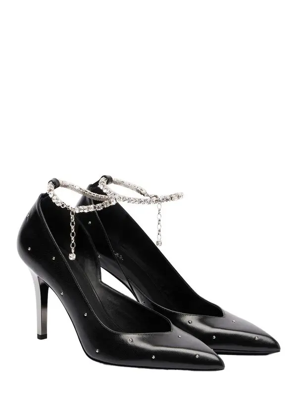 Isabel Marant Étoile Embellished Leather Pumps - Black