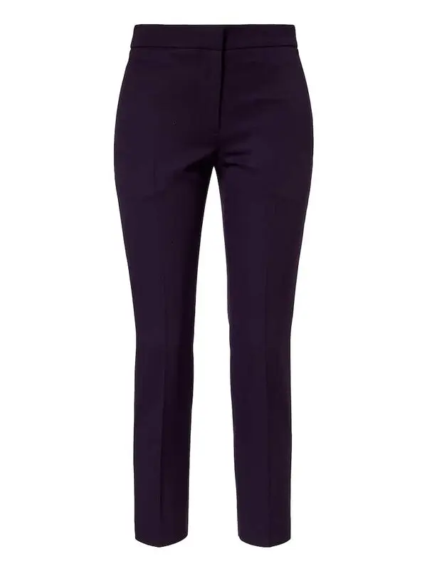 Alexander McQueen Wool Slim Fit Trousers - Purple
