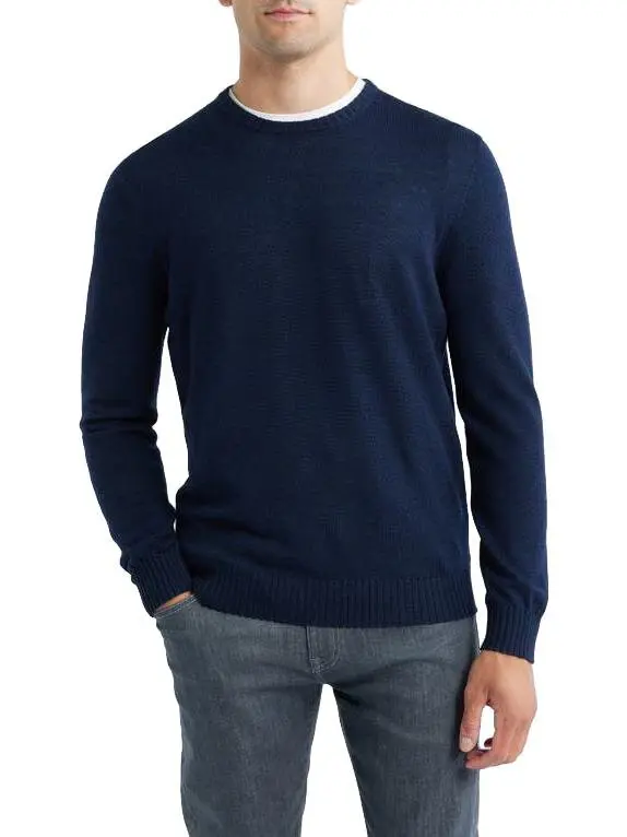 Johnnie-o Ronald Merino Wool Sweater - Navy