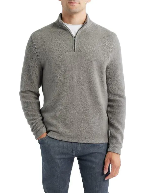 Johnnie-o Fleece Half Zip Pullover - Concrete