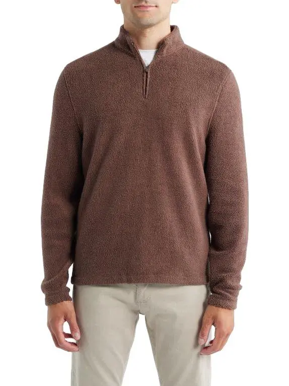 Johnnie-o Fleece Half Zip Pullover - Mushroom
