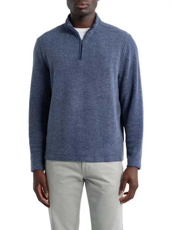 Johnnie-o Fleece Half Zip Pullover - Navy