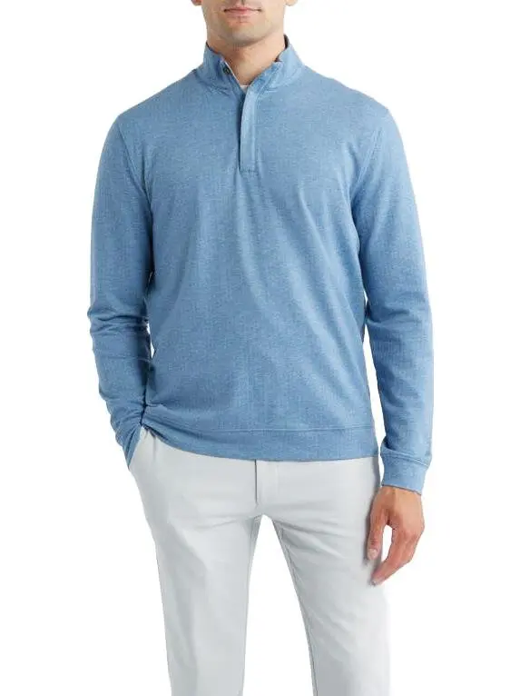 Johnnie-o Rubin Herringbone Quarter Zip - Maliblu