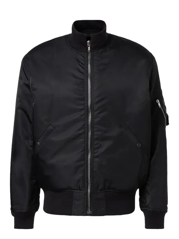 Rick Owens Logo Bomber Jacket - Black